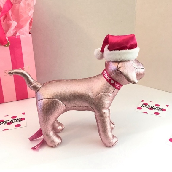 PINK Victoria's Secret | Other | Rare Vs Pink Mini Dog Metallic Pink ...
